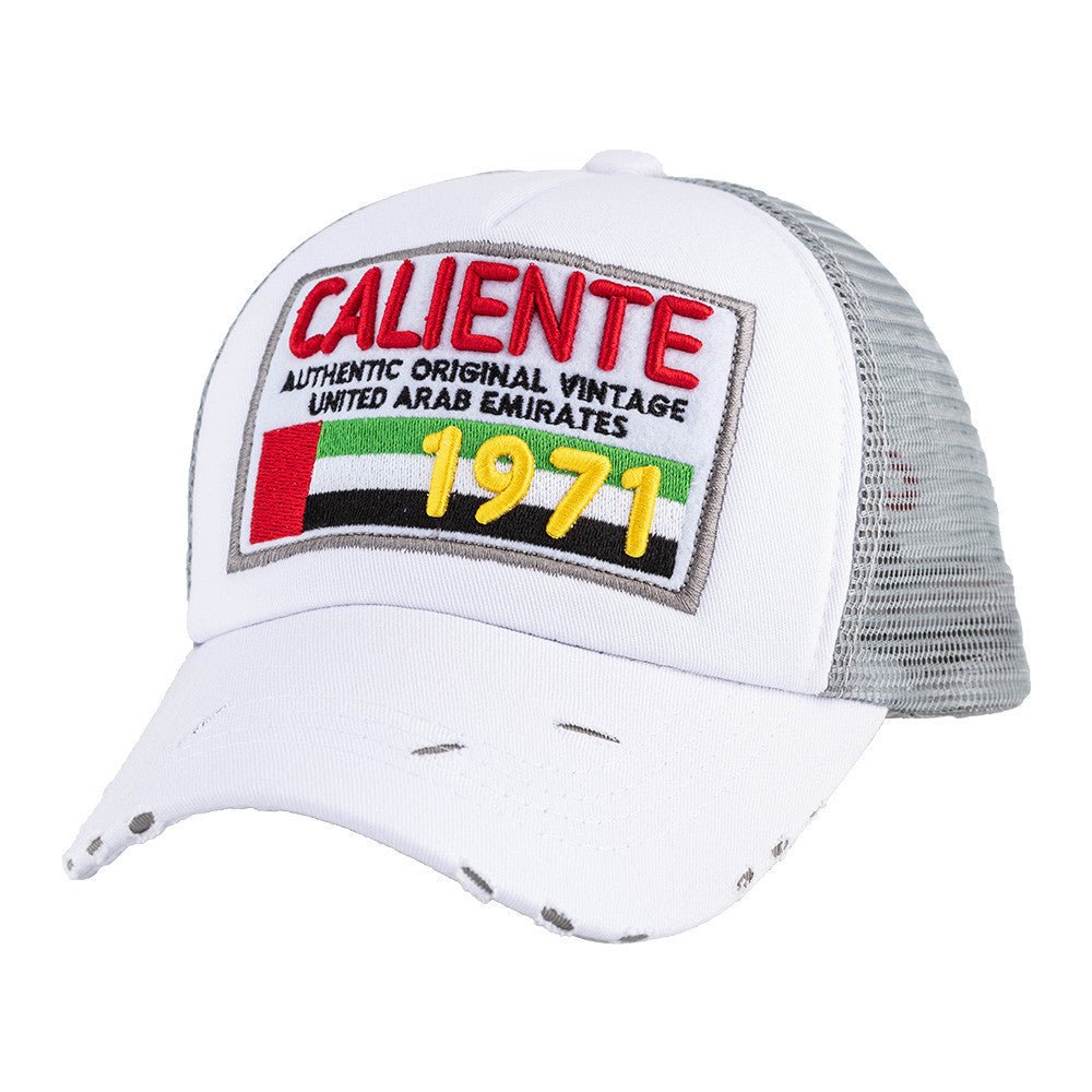 Abu Dhabi White/White/Red Cap - Caliente Countries & Cities Collection